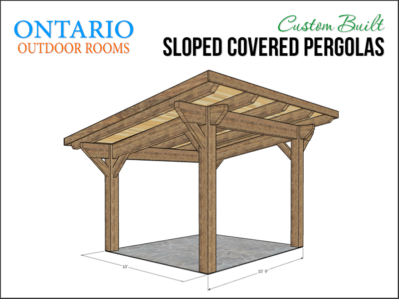 Sloped-Pergola-Kit-2-2 - Ontario Outdoor Rooms Pergolas & Pavilions