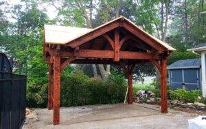 16×12-Three-Gable-Pavilion-Walnut-Stain-Optimized - Ontario Outdoor ...